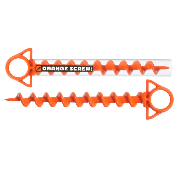 Ground Anchors | Paracord | Orange Screw The Ultimate Ground Screw